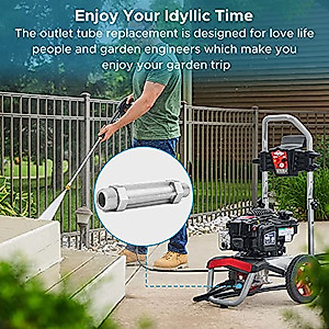 Pressure Washer Parts, Craftsman Power Washer Parts, Outlet Tube Replacement 190589GS 190634GS 201497GS Compatible With Briggs & Stratton & Troy-Bilt Pressure Washer Pump