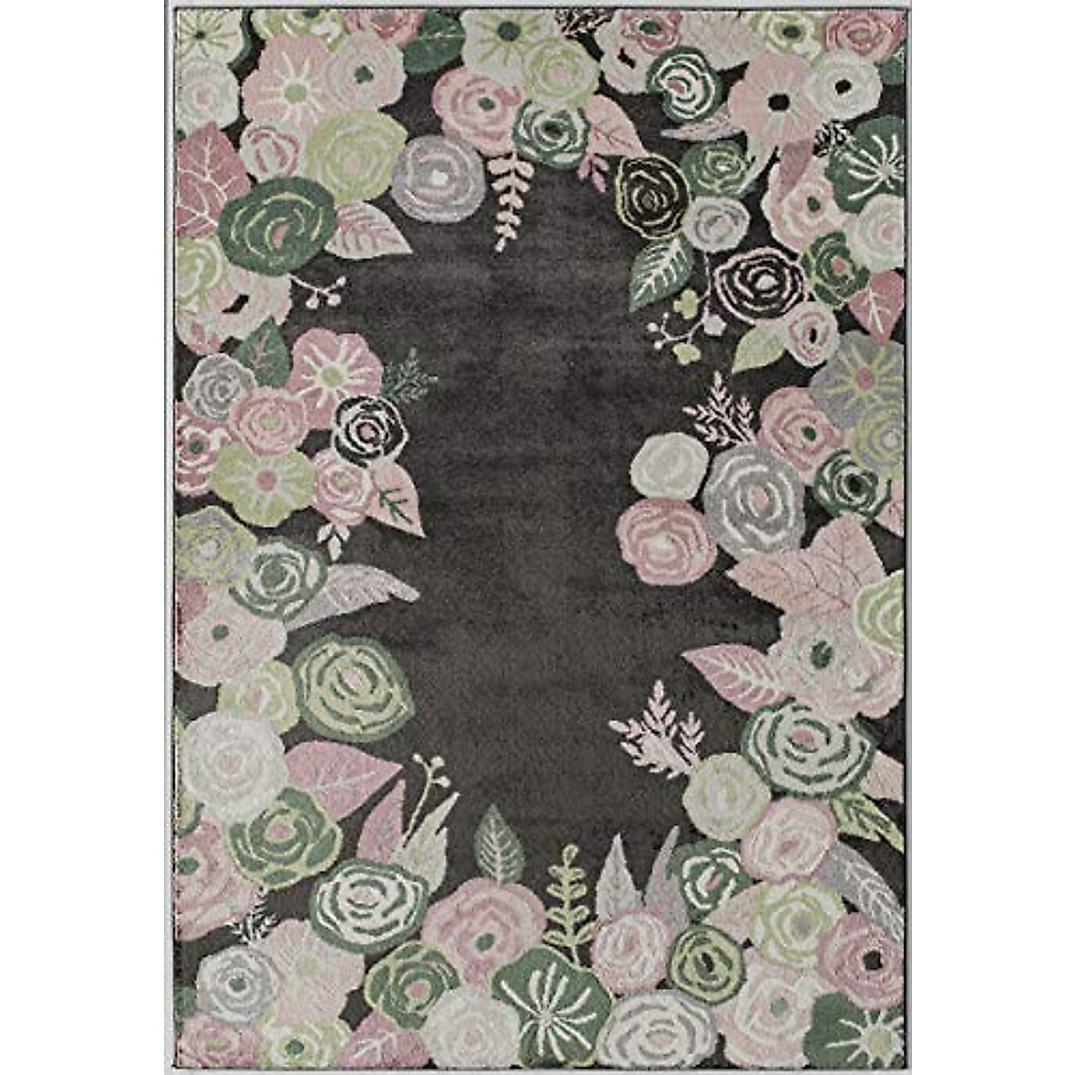 Rugs America Onyx & Pink Blooms Transitional Rug Royal Blossom Pink Onyx VA35C 2'0"X4'0" Area Rug
