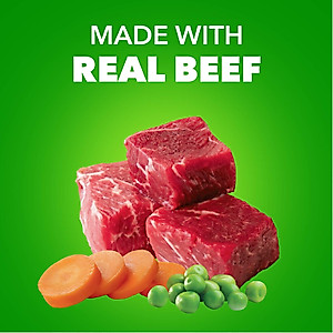 IAMS Proactive Health Adult Wet Dog Food Chunks in Gravy, Beef Recipe, 13 oz. Cans, Pack of 12