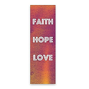 Faith Hope Love, 1 Corinthians 13:13, Bulk Pack of 25 Christian Bookmarks for Kids, Childrens Bible Verse Book Markers, Sunday School Prizes with Memory Verses, Scripture Gifts for Kids & Youth