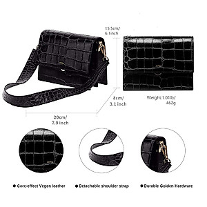 JW PEI Women's Mini Flap Crossbody (Black)