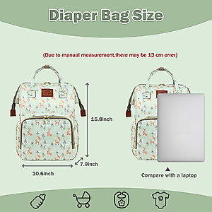 Armbq Baby Diaper Bag Backpack Multi-Function Waterproof Diaper Bag for Baby Care Travel Essentials Back Pack for Mom