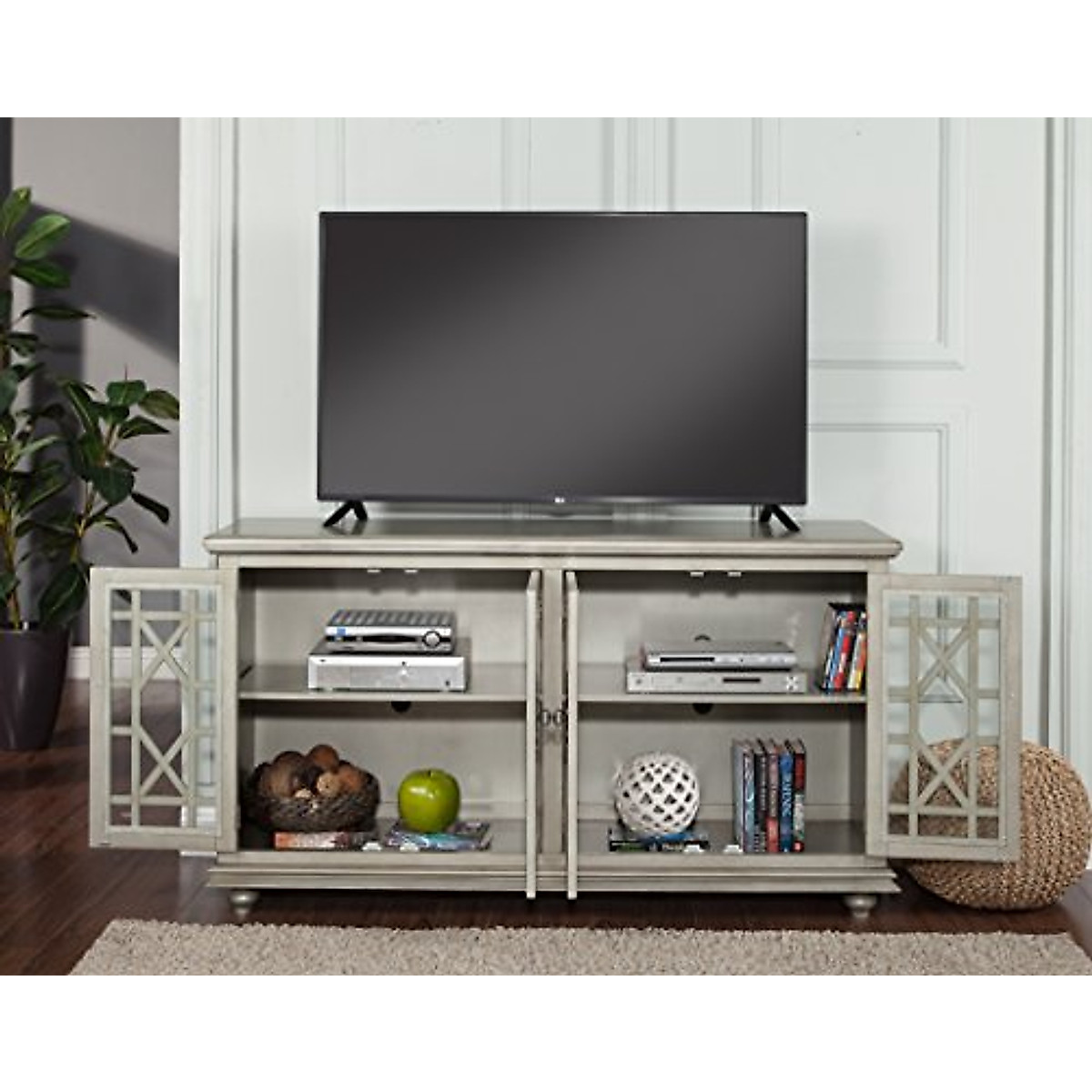 Martin Svensson Home Marche 63" TV Stand, Antique Silver