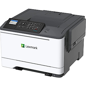 Lexmark C2535dw Color Laser Printer with Duplex Printing, Wireless Connection, and 35 ppm (42CC160), White/ Gray, Medium