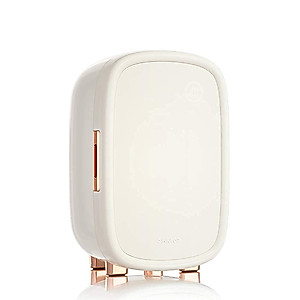 TONPOP Beauty Mini Fridge 12 Liter Portable Cosmetic Skincare Refrigerator Mini Refrigerator for Car Home Compact Quiet Cooler Warmer With Removable Drawers for Breast Milk, Drink,