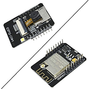 2 PCS ESP32-CAM W-BT Development Board, Aideepen 2PCS ESP32 DC 5V Dual-core WL with OV2640 Camera TF Card Module