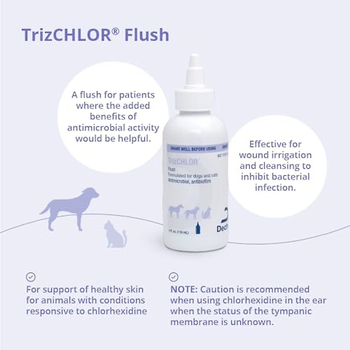 TrizCHLOR Flush for Dogs, Cats and Horses, 4 oz