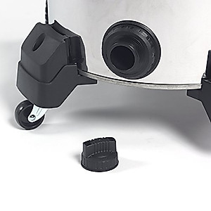 RIDGID 50353 1610RV Stainless Steel Wet Dry Vacuum, 16-Gallon Shop Vacuum with Cart, 6.5 Peak HP Motor, Large Wheels, Pro Hose, Drain, Blower Port