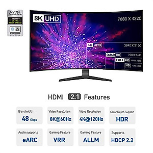 [Designed for Xbox Certified] Cable Matters Unidirectional Active 8K @60Hz Fiber Optic HDMI Cable 32.8 ft / 10m - Supporting 8K@60Hz 4K@120Hz HDR - Designed for Xbox, Compatible with PS5, Apple TV, PC