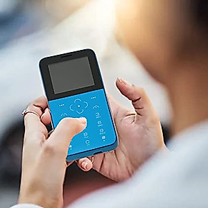 Elderly Cellphone, Dumb Phone ABS 2G 1400mAh Dual SIM Card for Home (Blue)