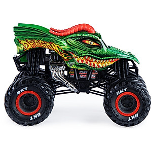 Monster Jam, Official Dragon Monster Truck, Die-Cast Vehicle, 1:24 Scale