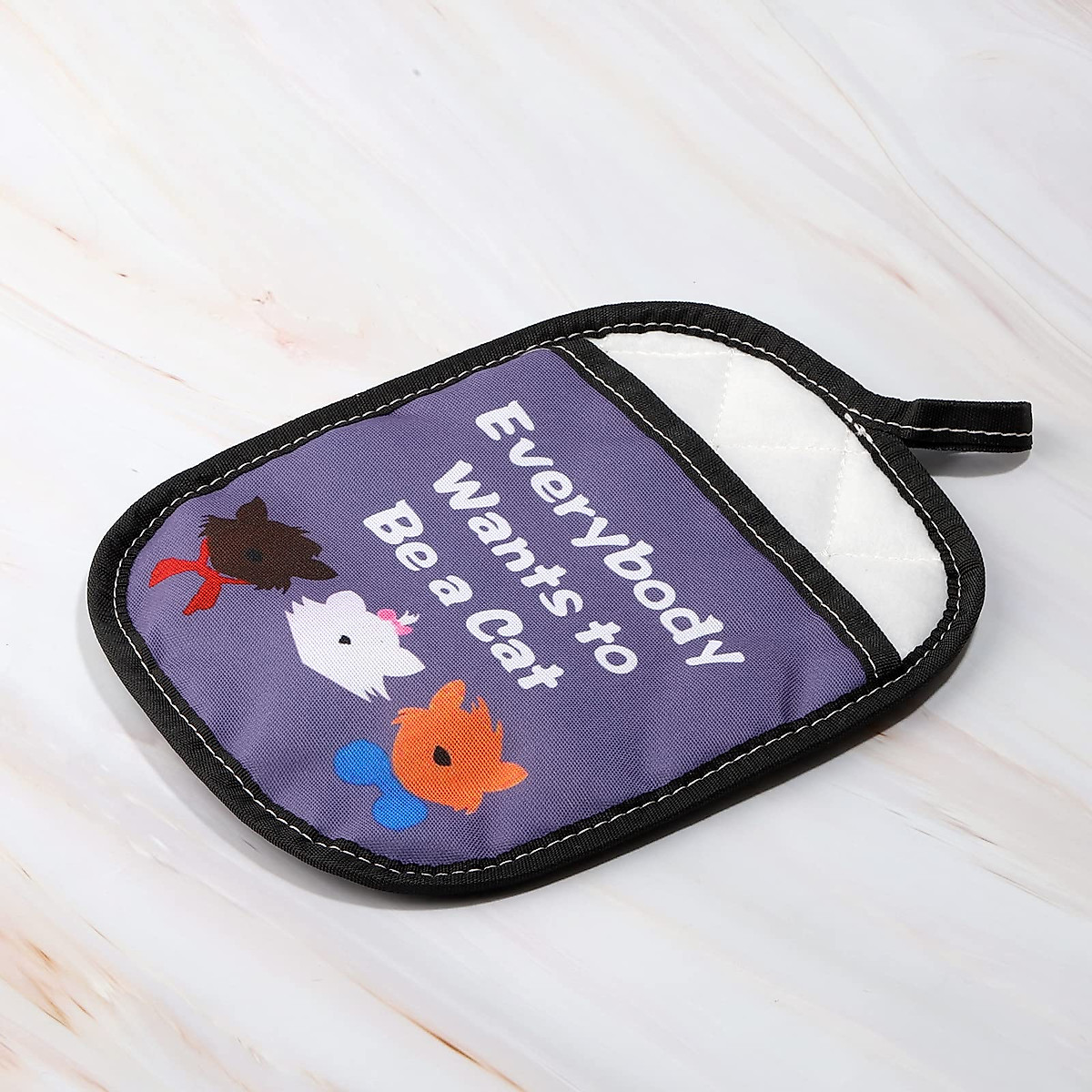 G2TUP Marie The Cat Everybody Wants to Be a Cat The Aristocats Inspired Quote Pot Holders and Oven Mitts for Kitty Cooking Lovers (Everybody Wants to Be a Cat)