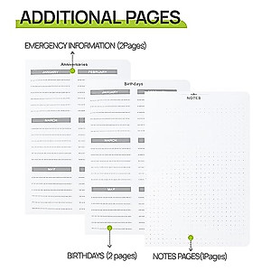 Stilip Address Book with Alphabetical Tabs - Large Print Hardcover for Organizing Contacts, Handy Size Small Address Book for All Your Important Information in One Place - Green