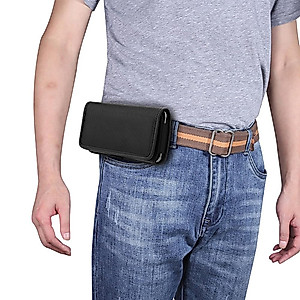 YurMemo Scanner Holster for Zebra TC53 TC57 TC58,Carrying Case Pouch Compatible with TC51 TC52 TC21 TC26 TC57X CT60 CT40 EDA51 Most Handheld Barcode Scanner,with Metal Back Clip & Belt Loops