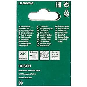 Bosch Home and Garden 1600A0014X Sanding Lamella Roll LR60 K240 for Bosch PRR 250 Removing Roller