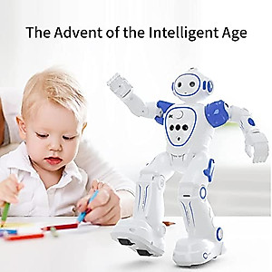 Adepe RC Robot Toy - Gesture Sensing Remote Control Robot for Kids, Rechargeable Robot Toy, Intelligent Programmable Smart Robot, with Singing & Dancing, Christmas Birthday Gifts