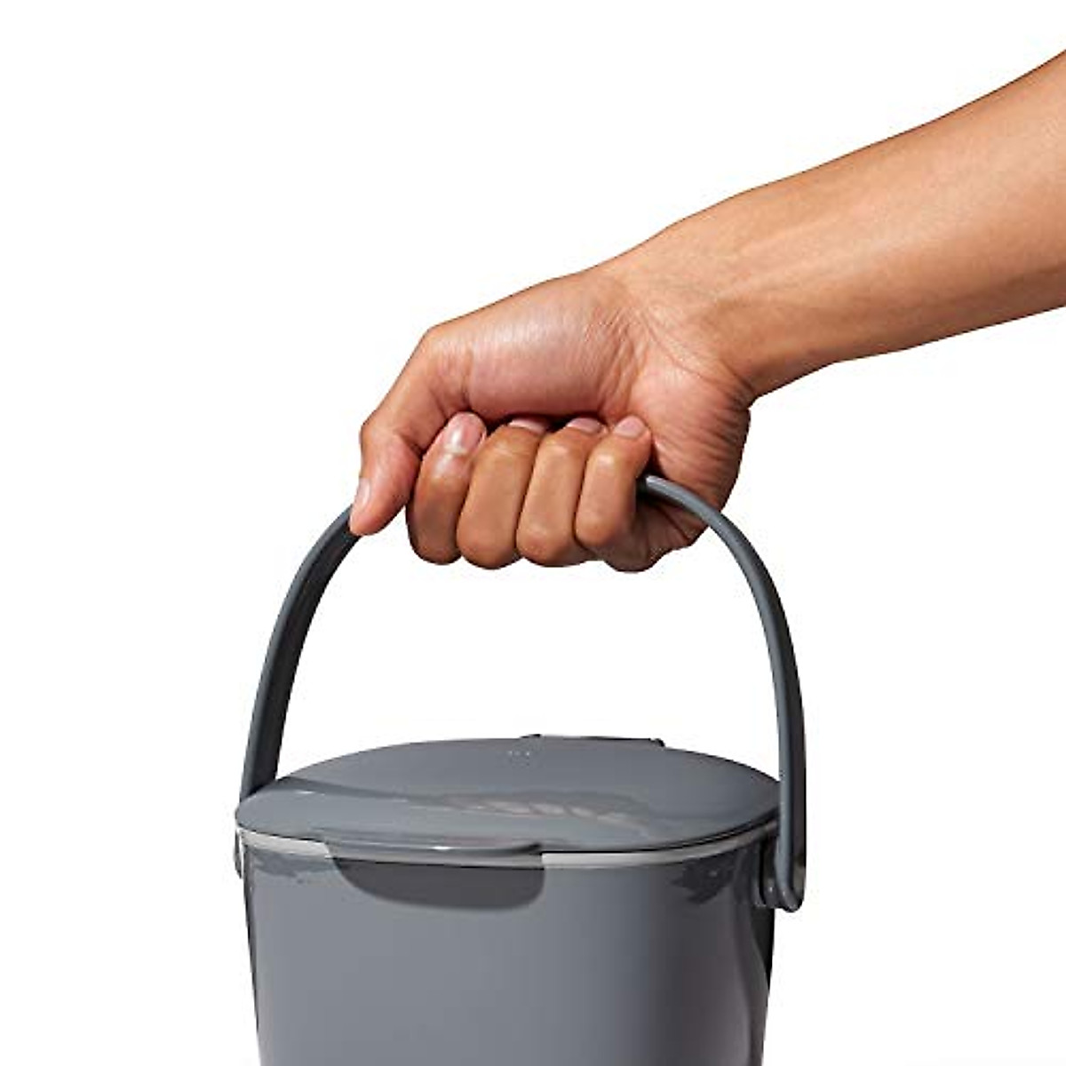 OXO Good Grips Easy-Clean Compost Bin, Charcoal - 0.75 GAL