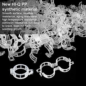 200PCS Plant Support Garden clips, Vegetable Cages and Supports, Garden Trellis for Climbing Vine Plants, Supports Clip for Tomato Grape Melon, Makes Garden Crop to Grow Upright and Healthier