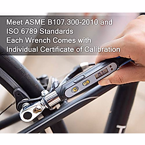 Summit Tools Bit-Head Digital Torque Wrench, 1/4 inch Drive Adopter, 0.221-4.424 ft-lbs Range, Measure Peak Torque, Compact Size, Calibrated (BMS2-006CN-S)