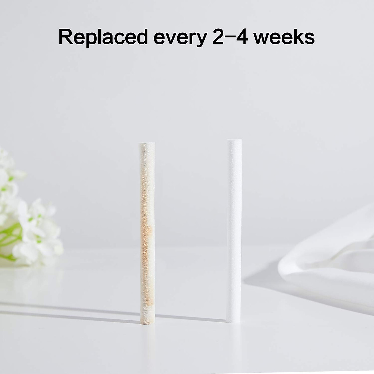 SmartDevil 10 Pieces Humidifier Sticks Cotton Filter Refill Sticks Wicks, for Portable Personal USB Powered Humidifiers in Office Home Bedroom