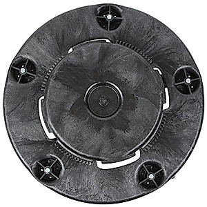 Rubbermaid Comm Prod Commercial Brute 250 lb. Plastic Wheeled Garbage BLK Trash Can Dolly, 1, Black