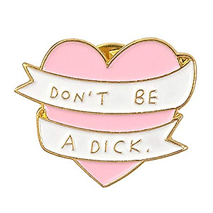 WAFUNNE Enamel Pin Cute Lady Badges Brooch Pink Heart