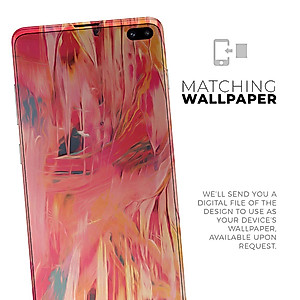 DesignSkinz Blurred Abstract Flow V10 Protective Vinyl Decal Wrap Skin Cover Compatible with The Samsung Galaxy S20 (Screen Trim & Back Glass Skin)