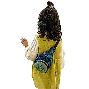 Toddler Daypack Chest Bag for Kids Waist Purses Sling Shoulder Backpack Crossbody Bag (Blue)