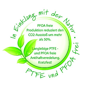 ELO Pure Edition Kitchen Induction Cookware Frying Pan with Thermoceramica Non-Stick Scratch Resistant Coating, 9.5-inch