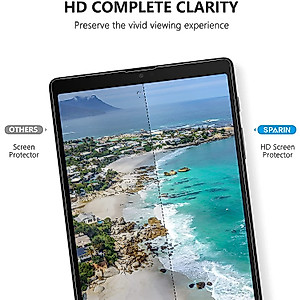 SPARIN 2 Pack Screen Protector for Samsung Galaxy Tab A7 Lite (SM-T220 / T225/T227), Tempered Glass Screen Protector for Galaxy Tab A7 Lite 8.7 Inch, Bubbles-Free