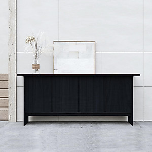 HATOKU 17.7" x 196" Black Wood Peel and Stick Wallpaper, Contact Paper for Cabinets PVC Self Adhesive Wallpaper for Desk Drawer Shelf Liner