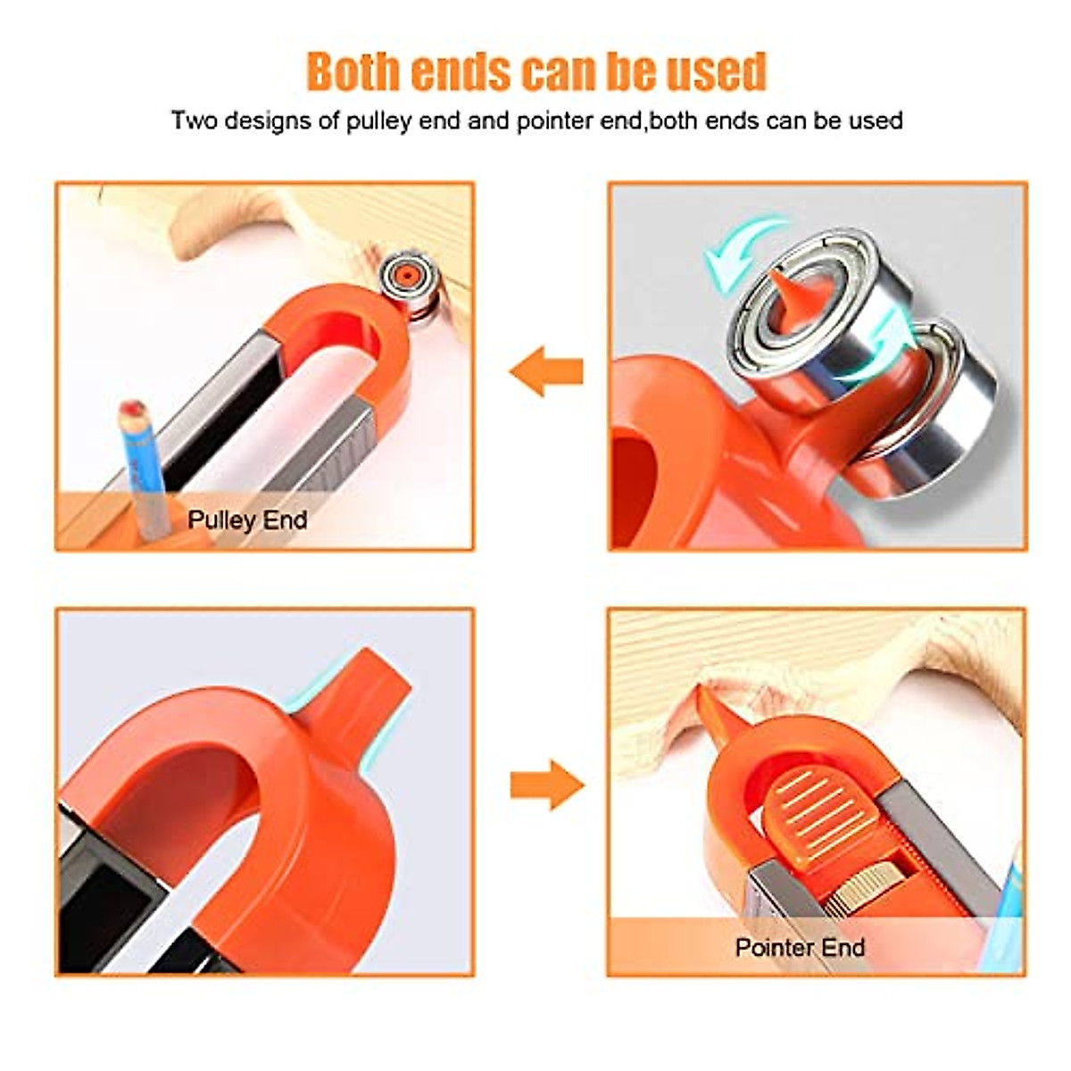 AIYOO Precise Contour Gauge Tool Lurui Scribe Tool with Adjustable Lock for Pencil, Super Gauge Shape and Outline Tool Construction Tools Flooring Tools