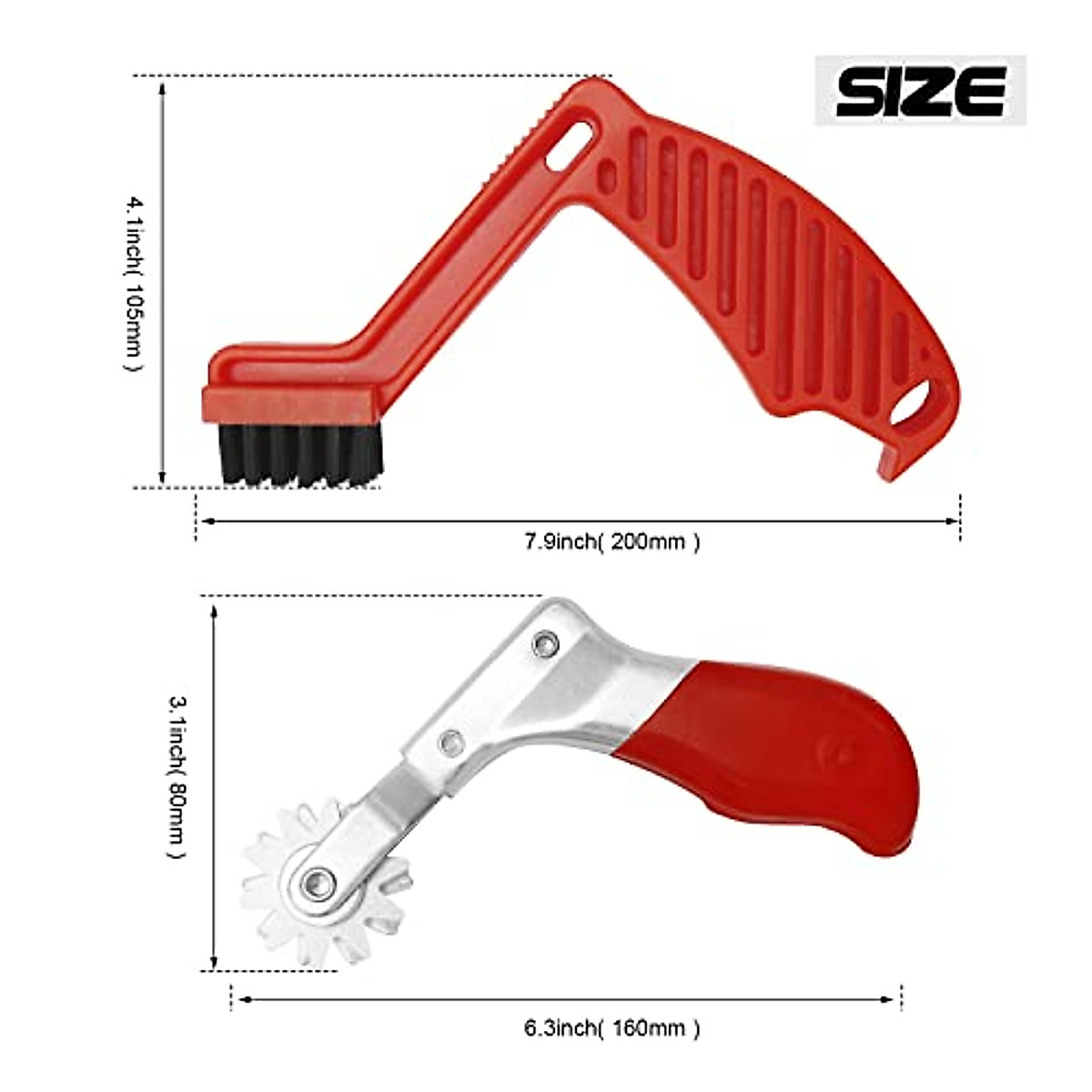 Wool Buffing Pad Cleaning Spur Tool+ Foam Pad Brush Polishing Spur Tool Set Professional Cleaning Tool for Buffing Pads and Woolen Pads