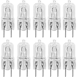 75 Watt High Wattage G8 JCD Dimmable Halogen Light Bulb Intense Heat + Brightness Replacement Puck Lighting Countertop Mount Fixture Cabinet Range Kitchen Pendant Shelf Lamp Clear Lense 75W