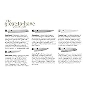 Shun Cutlery Classic 9-Piece Chef's Choice Block Set, Kitchen Knife and Knife Block Set, Includes 7 Shun Classic Handcrafted Japanese Kitchen Knives + Honing Steel