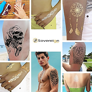 8 Extra Large Sexy Naughty Temporary Tattoos for Women Ladies - Adult Fun for Lower Back Legs Arms Stomach