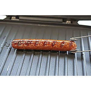 BBQ Butler Stainless Steel Hot Dog Tongs - Frank Flipper - Long Cooking Tongs - Grill Tongs - Grilling Tools - Grill Accessories - Easily Flip Food - Sausages/Brats/Kebabs/Hot Dogs