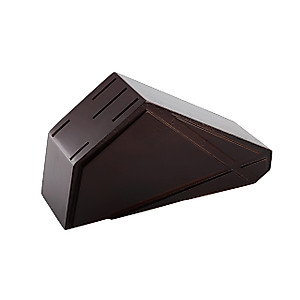 Chef Knife Set, Karcu 6-Piece Professional German Steel Kitchen Knife Block Sets, Brown