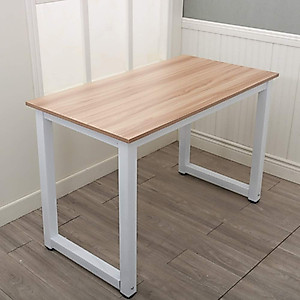 VitmiT Computer Gaming Desk 43.3" Home Office Desk Oak Computer Table for Computer Table Office Workstation Study Table Writing Desk Gaming Desk