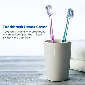 Fregum V-Shaped Orthodontic Toothbrush for Braces, with 6 Interdental Brushes, Soft Bristles, 6 Count