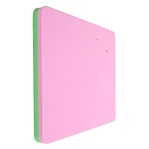 AUNMAS Fondant Foam Pad, Rectangular Fondant Cake Sponge Pad Mat with 5 Holes for Cake Decoration, DIY Paste/Sugar Flower/Gum/Chocolate/Clay Modelling Tools Drying Tray, Pink Green