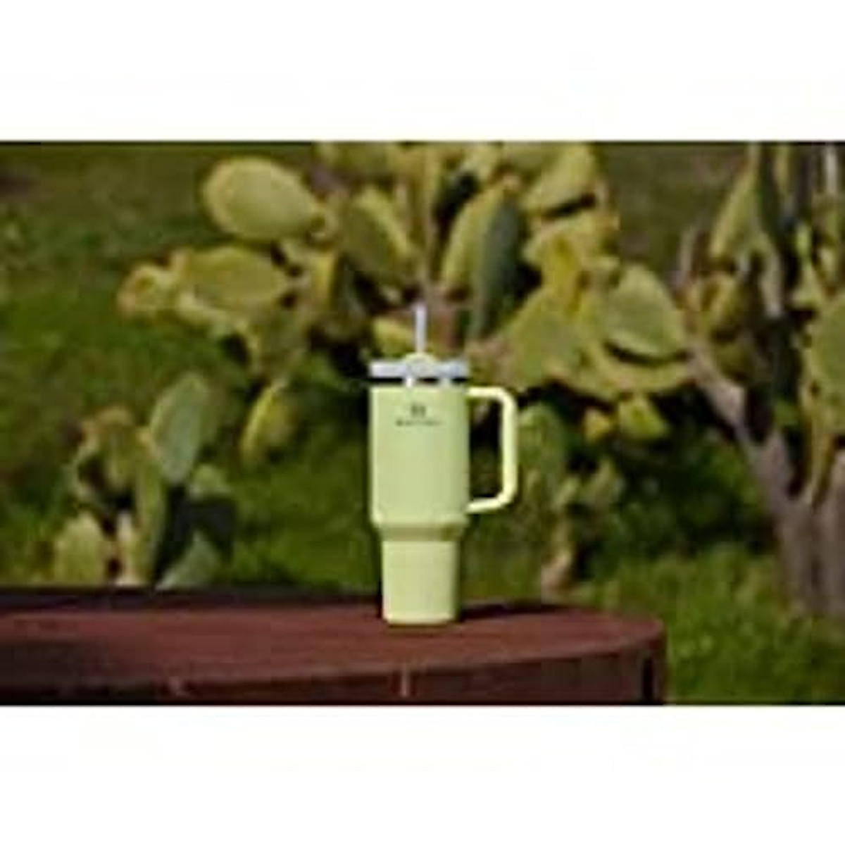 Stanley Quencher H2.0 Tumbler with Handle and Straw 40 oz | Flowstate 3-Position Lid | Cup Holder Compatible for Travel | Insulated Stainless Steel Cup | BPA-Free | Citron