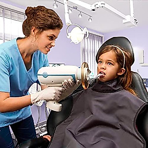 RADIATE Lead Apron for X-Rays - X Ray Dental Lead Vest with Thyroid Shield Radiation Protection Collar - One Size Fits All Adult and Kids Apron for Dentist Xray Machine, Radiology Equipment, Lab- Grey