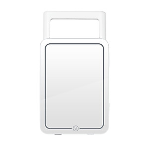 Saint Kang Skincare Fridge 12L Hot&Cold, Portable Makeup Fridge with Mirror and Light, AC/DC Beauty Fridge for Bedroom, Office and Car(White)