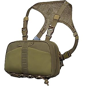 FEIWOOD GEAR Chest Pack Tactical Chest Bag with Concealed Pistol Holster for Hunting Shooting Fishing Camping