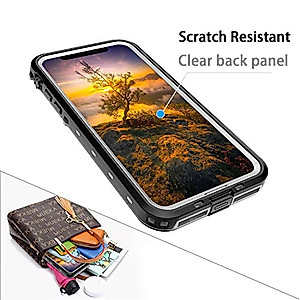 Waterproof iPhone 11 Pro Max Case - iPhone 11 Pro Max Full Body Bumper Case Waterproof Apple iPhone Rugged Protection Case with Built-in Screen Water-Resist Case Cover Black