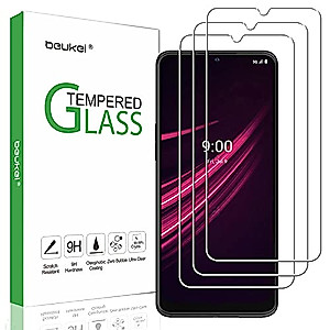 beukei (3 Pack) Screen Protector Tempered Glass Compatible for T-Mobile REVVL V+ 5G (T-Mobile REVVL V PLUS 5G), Touch Sensitive,(6.82 inch) Case Friendly, 9H Hardness