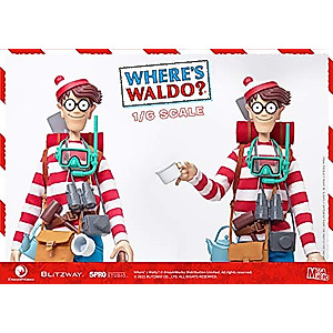 Blitzway - Where's Waldo? - Waldo 1/6th Scale Action Figure, 5Pro Studio MEGAHERO Series