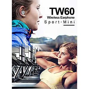 True Wireless Earbuds Bluetooth 5.0 with Charging Case,Mini HD Stereo Sound Noise Cancelling in-Ear Headphones,Touch Control IPX4 Waterproof Sports Earphone Built-in Mic (Pink)