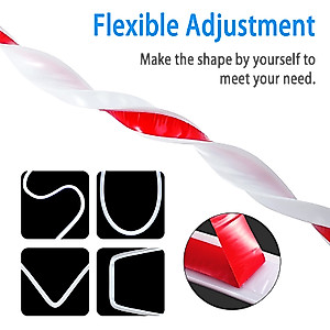 39 Inches Shower Water Guard Shower Dam Shower Splash Guard Threshold Seal Strip Self-Adhesive Kitchen Water Blocking Strip Water Dam Water Barrier for Kitchen Sink, Bathroom, Shower